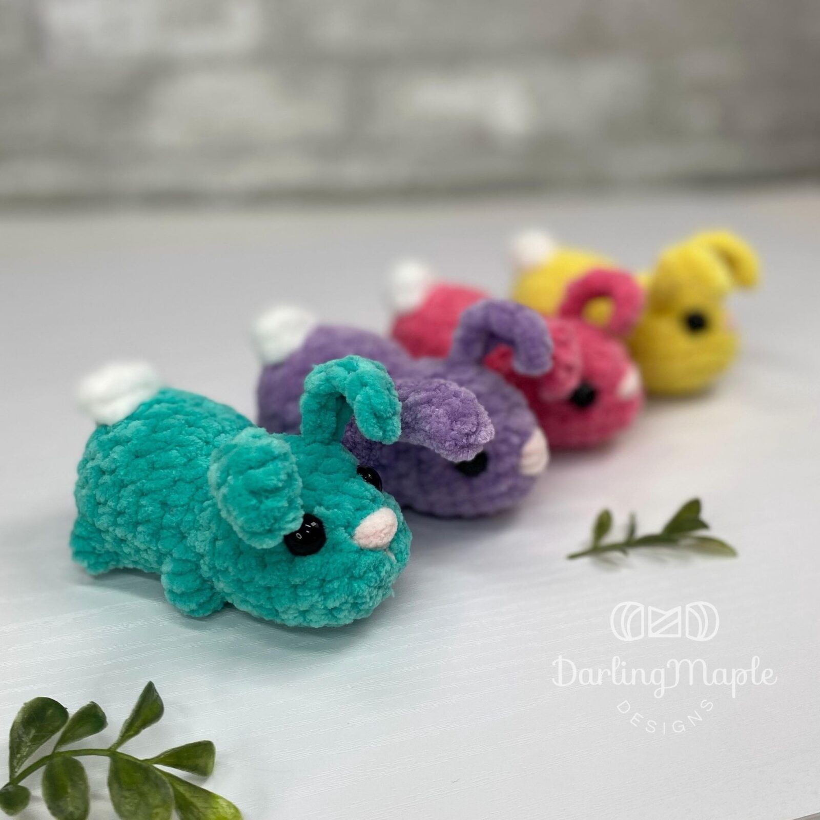 No Sew Jelly Bean Bunny - Free Crochet Pattern - Darling Maple Designs