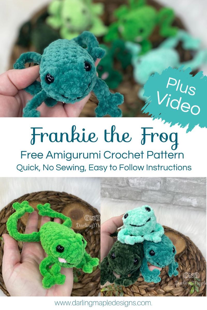 No Sew Frog Crochet Pattern - How to Make Frankie the Frog - Darling ...