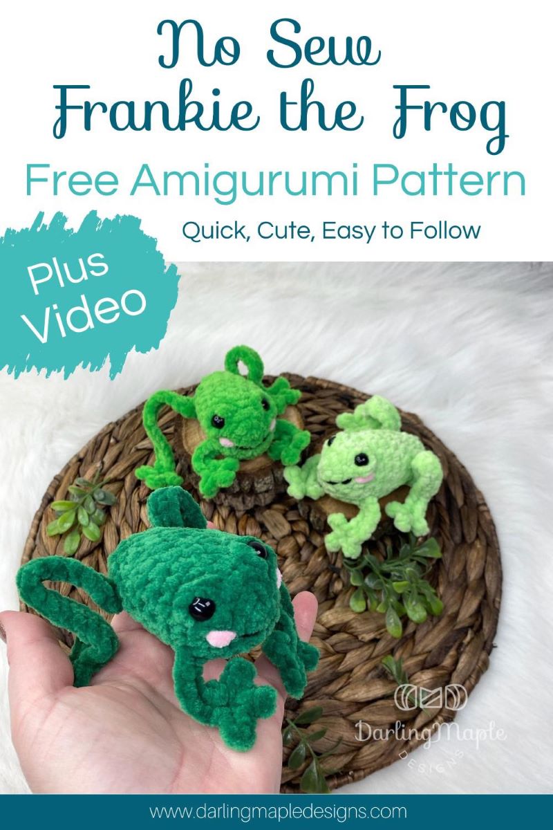 No Sew Frog Crochet Pattern - How to Make Frankie the Frog - Darling ...