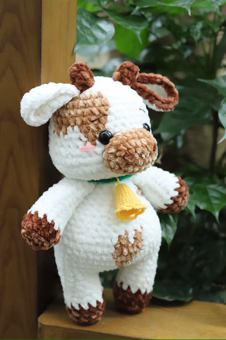 22 Adorable Crochet Cow Patterns - Darling Maple Designs