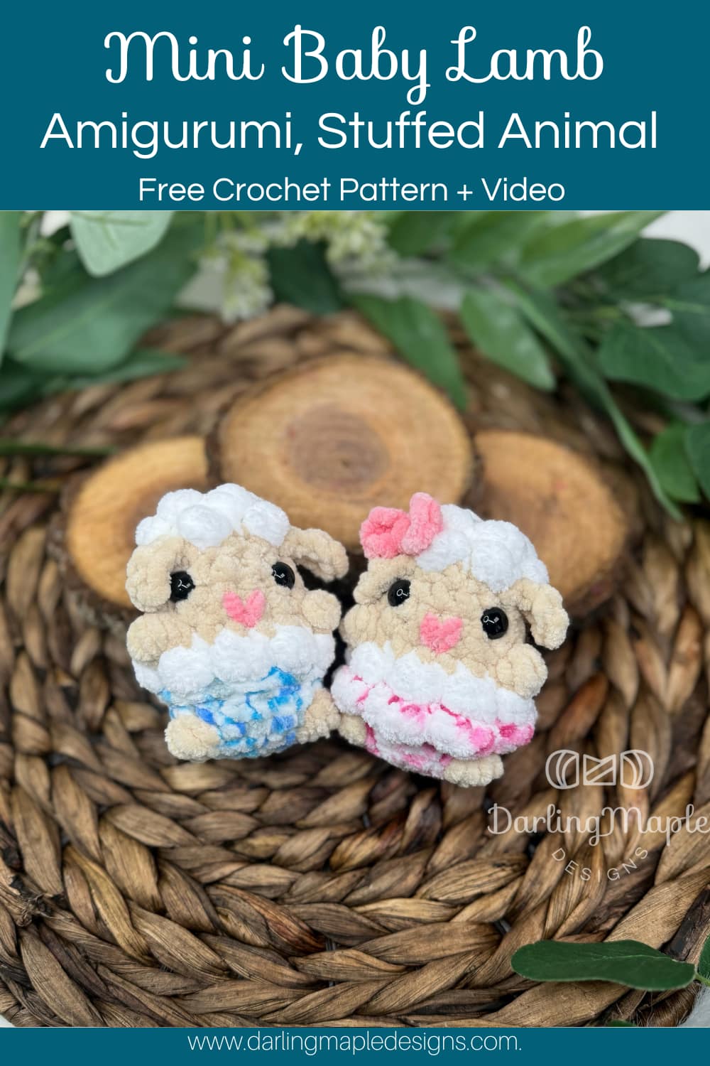Free No Sew Lamb Crochet Pattern - Mini Palm Plushie - Darling Maple ...